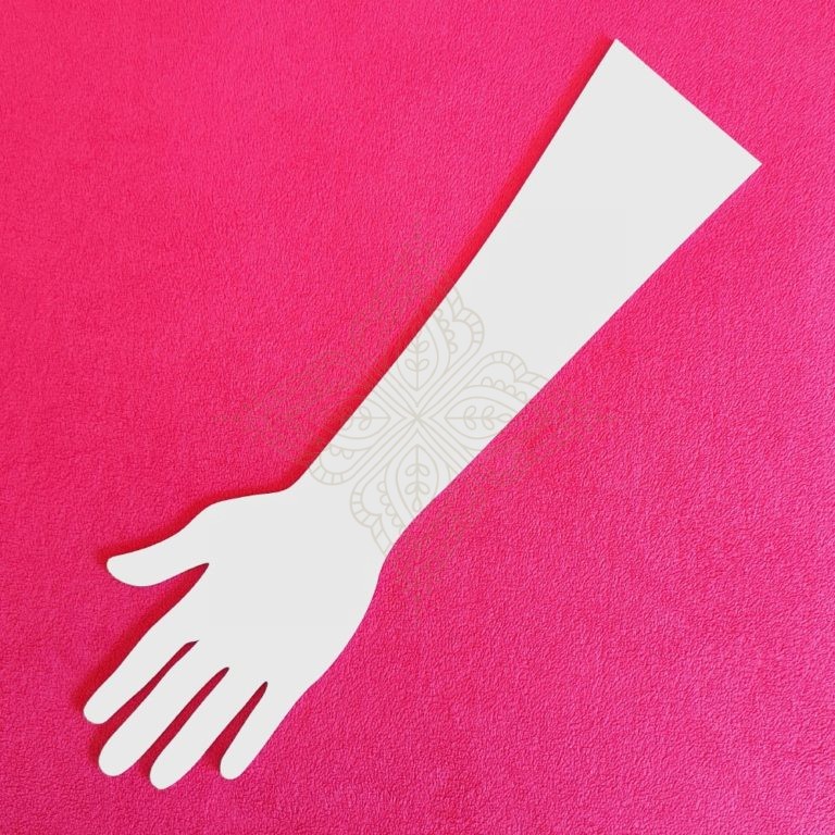 Hand Template - White & Transparent | Mehndi Seasons